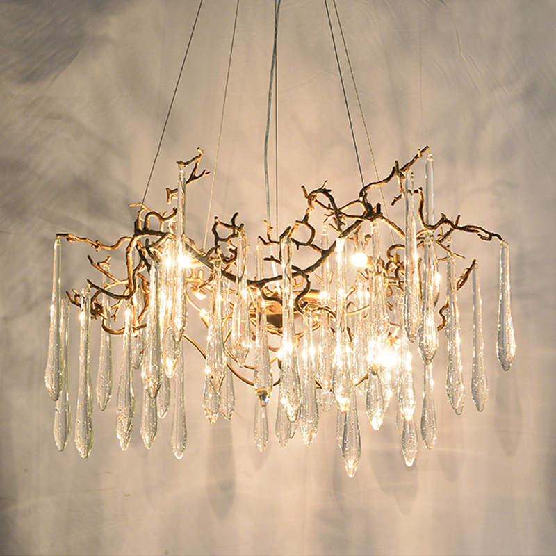 Cecily Modern Crystal Branch Chandelier，Chandelier For Girls Room