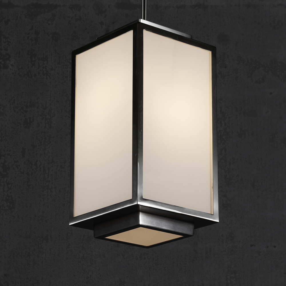 Venus Box Geometric Alabaster Pendant Light
